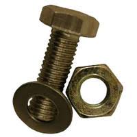 MS 5/8"x2" Nut Bolt with Double Washer | SAFEWORLD